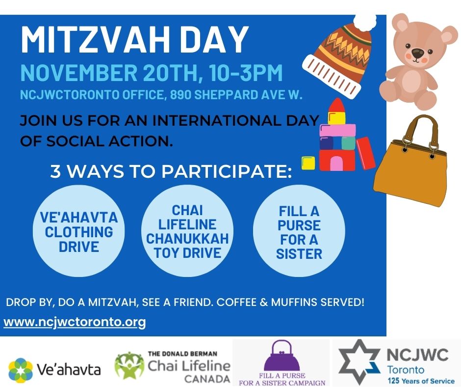 NCJWC Mitzvah Day – NCJWC – Toronto
